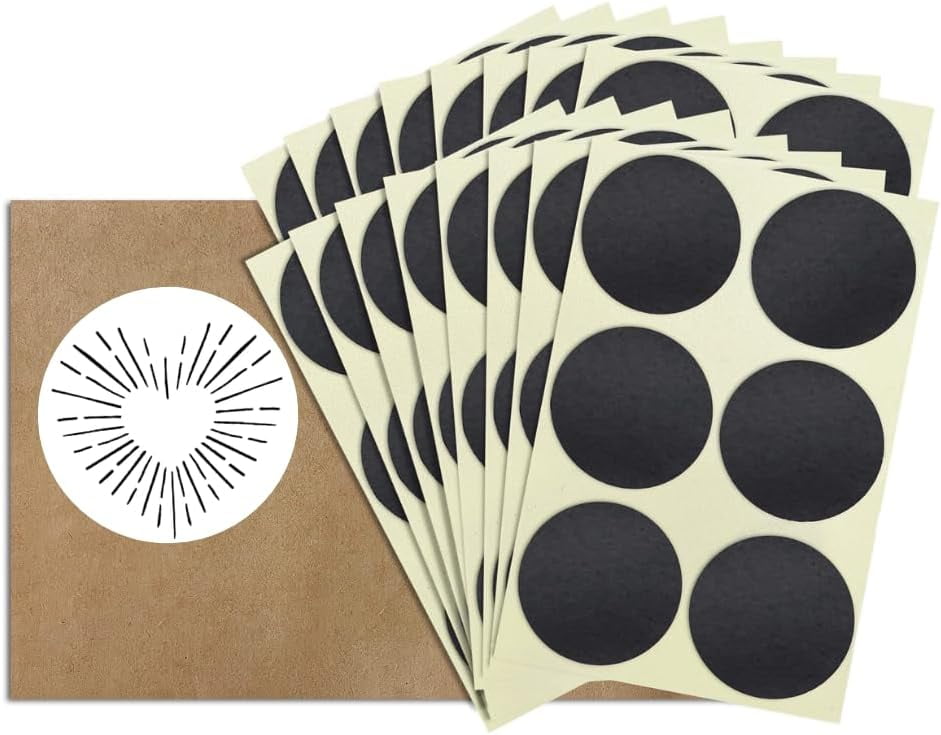 1” Circle Match Striker Stickers – 12 Pieces | Charcoal Match Strike ...