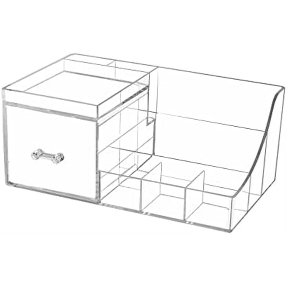 1 Clear Organizer Countertop,Stackable 1 Drawers Skincare Organizer ...