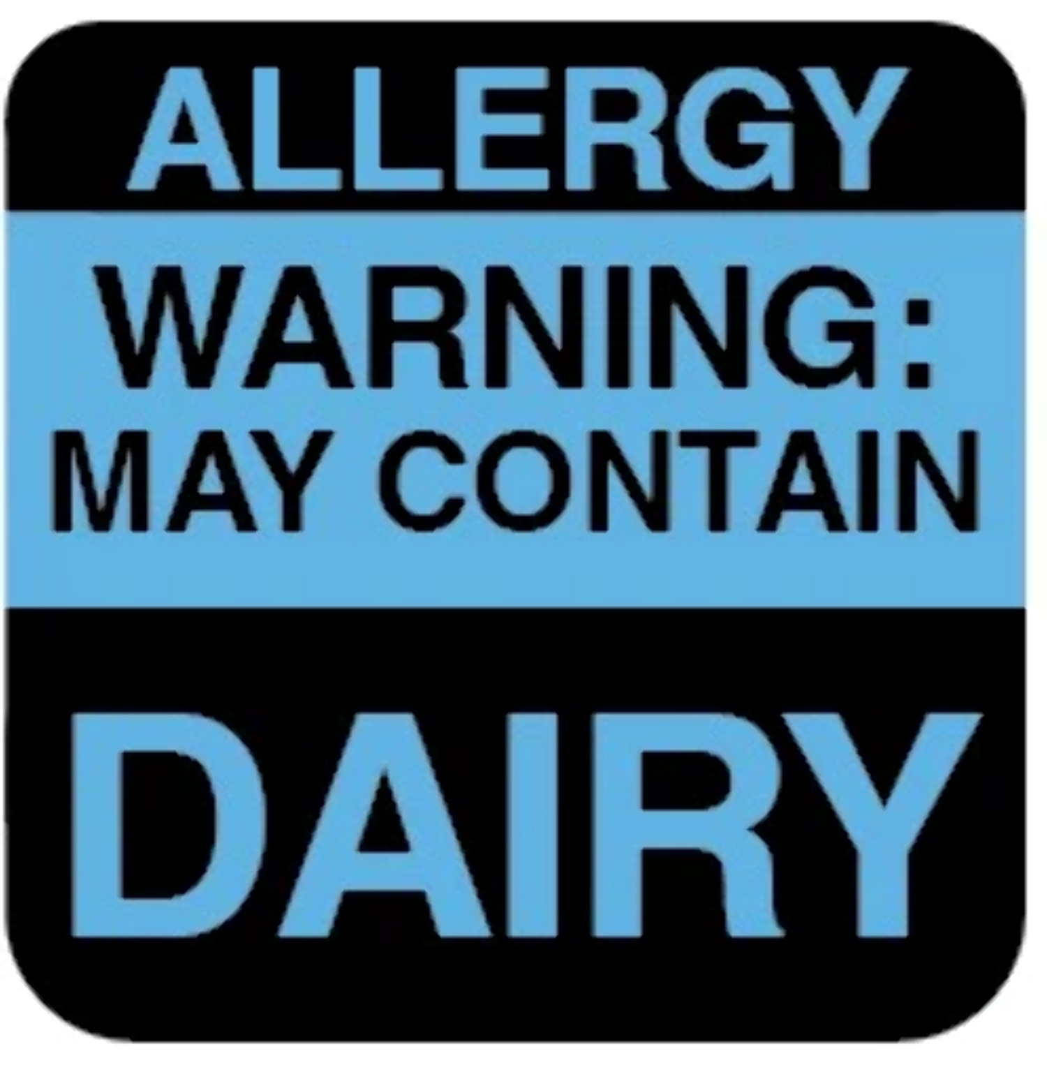 1" Color-Code Square Allergy Warning Labels: 1,000/PACK - Walmart.com