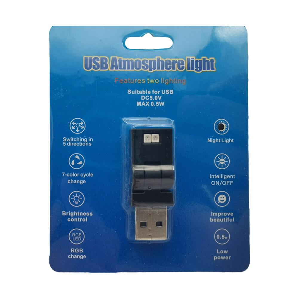 1*Color Mini USB LED Car Light Interior Mood Nights Ambient AU Atmosere ...