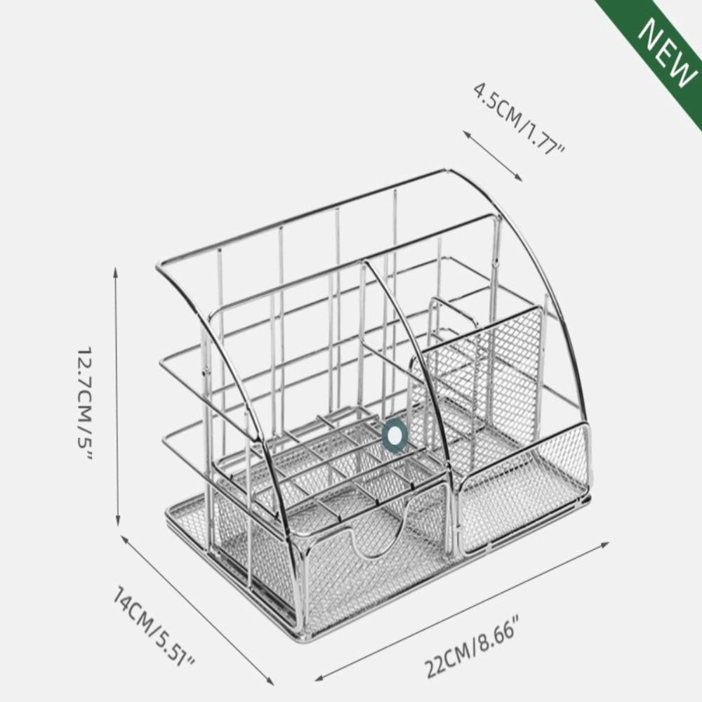 1. Compact Metal File Bar: Stylish Desktop Organizer for Office ...