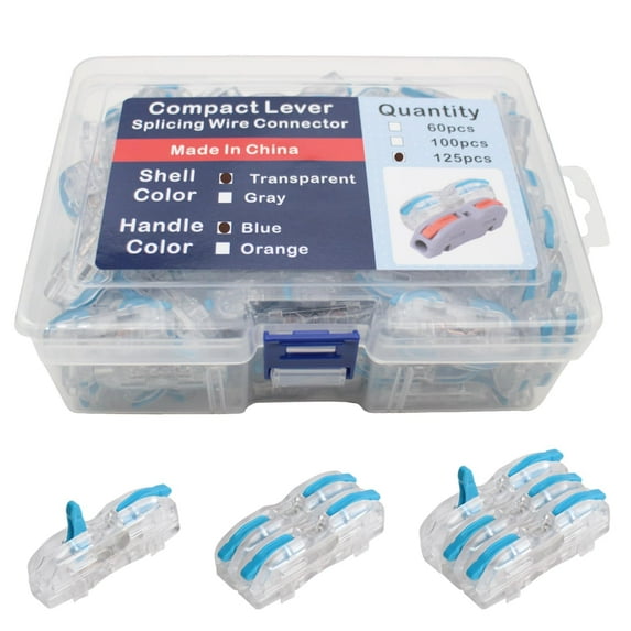 1 Conductor Circuit Inline Wire Connectors, Push-in Terminal Block Wire ...