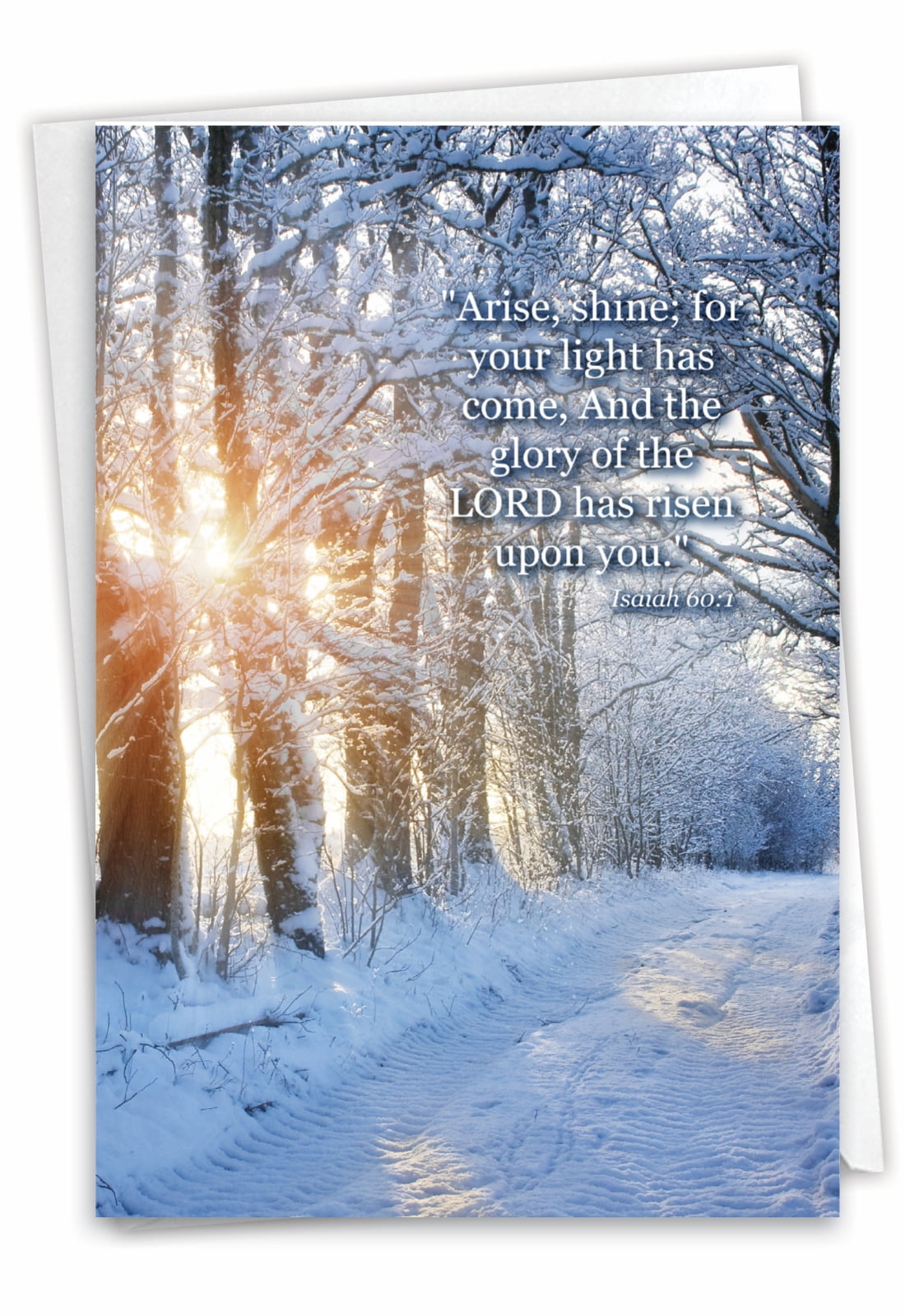 1 Congratulations Card with Envelope - Winter Sunrise Congrats ...