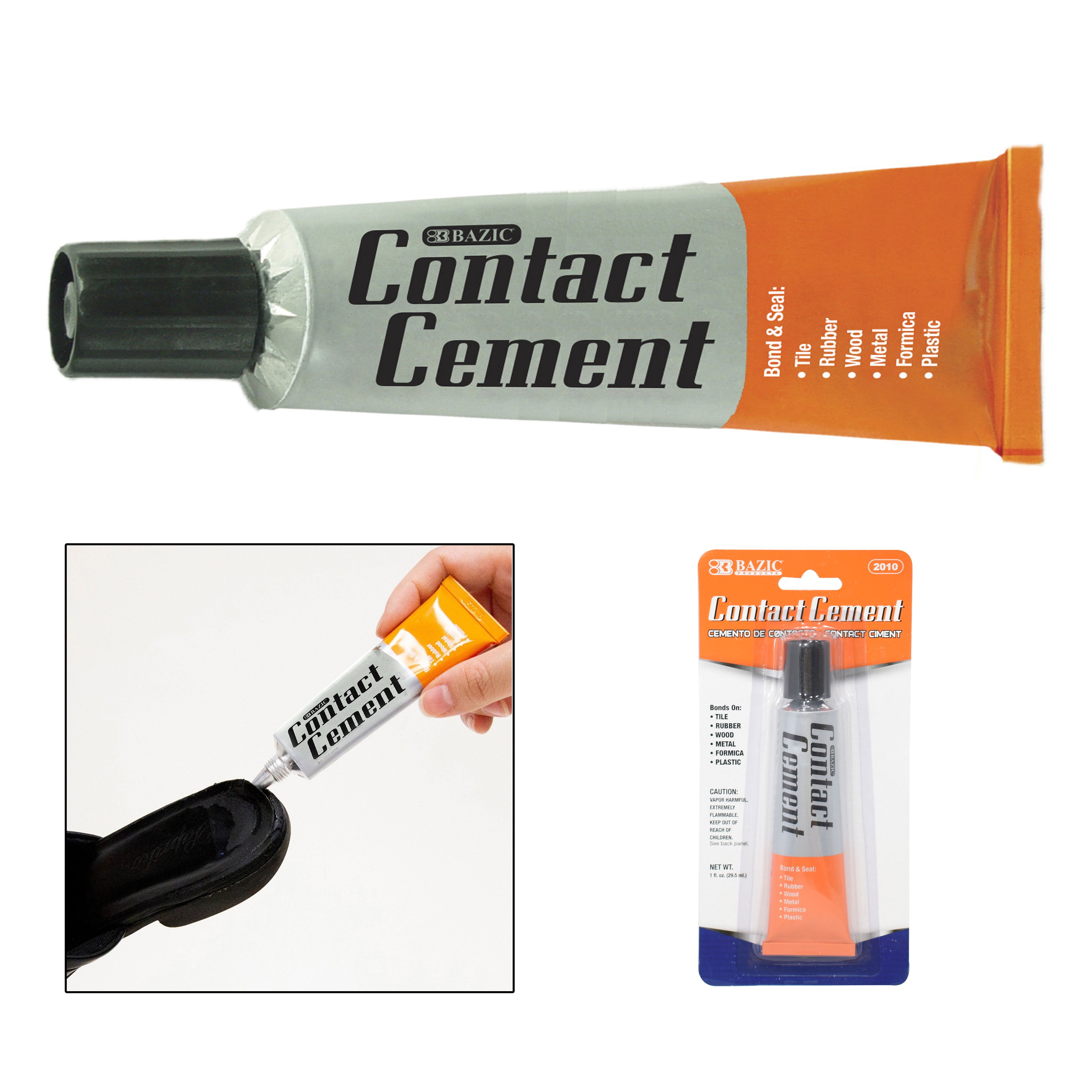 1 Contact Cement Adhesive Glue Flexible Acrylic Strong Bond Seal 1 FL ...