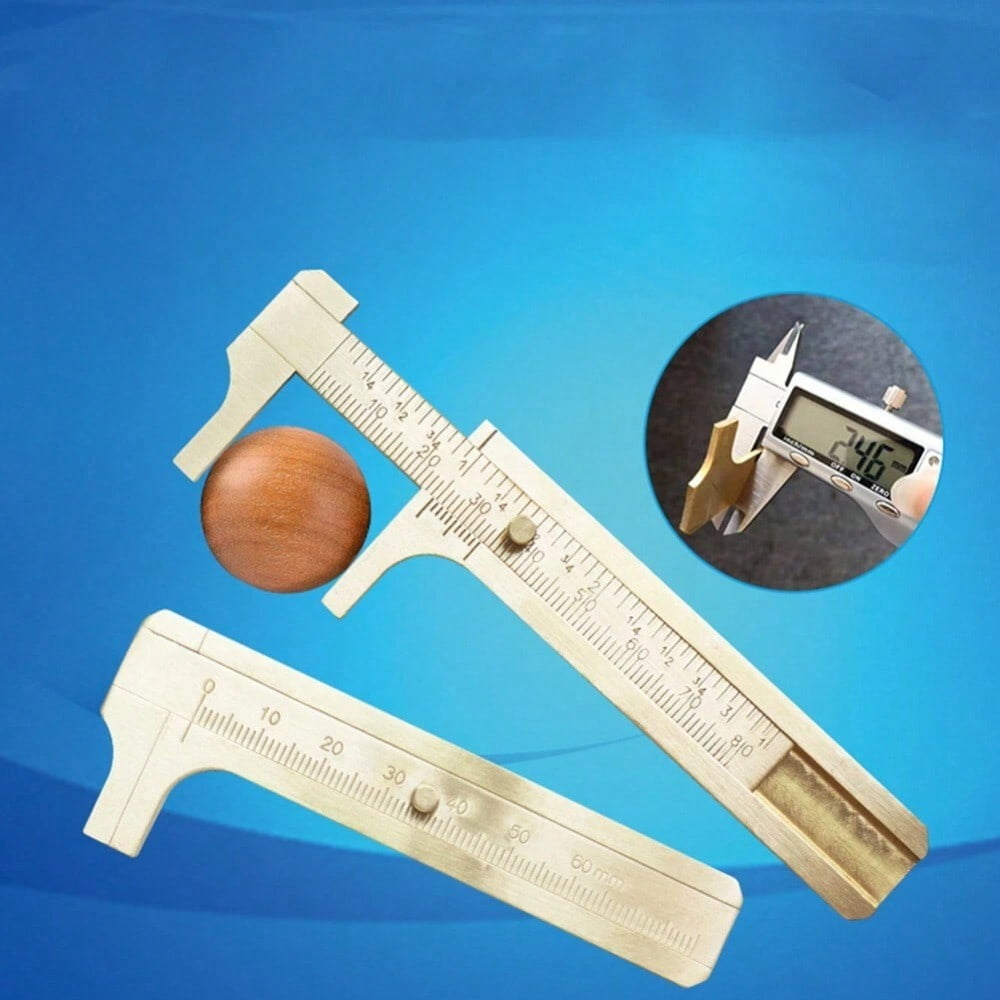 1 Copper sliding gauge caliper, millimeter ruler, bead-type jewelry ...