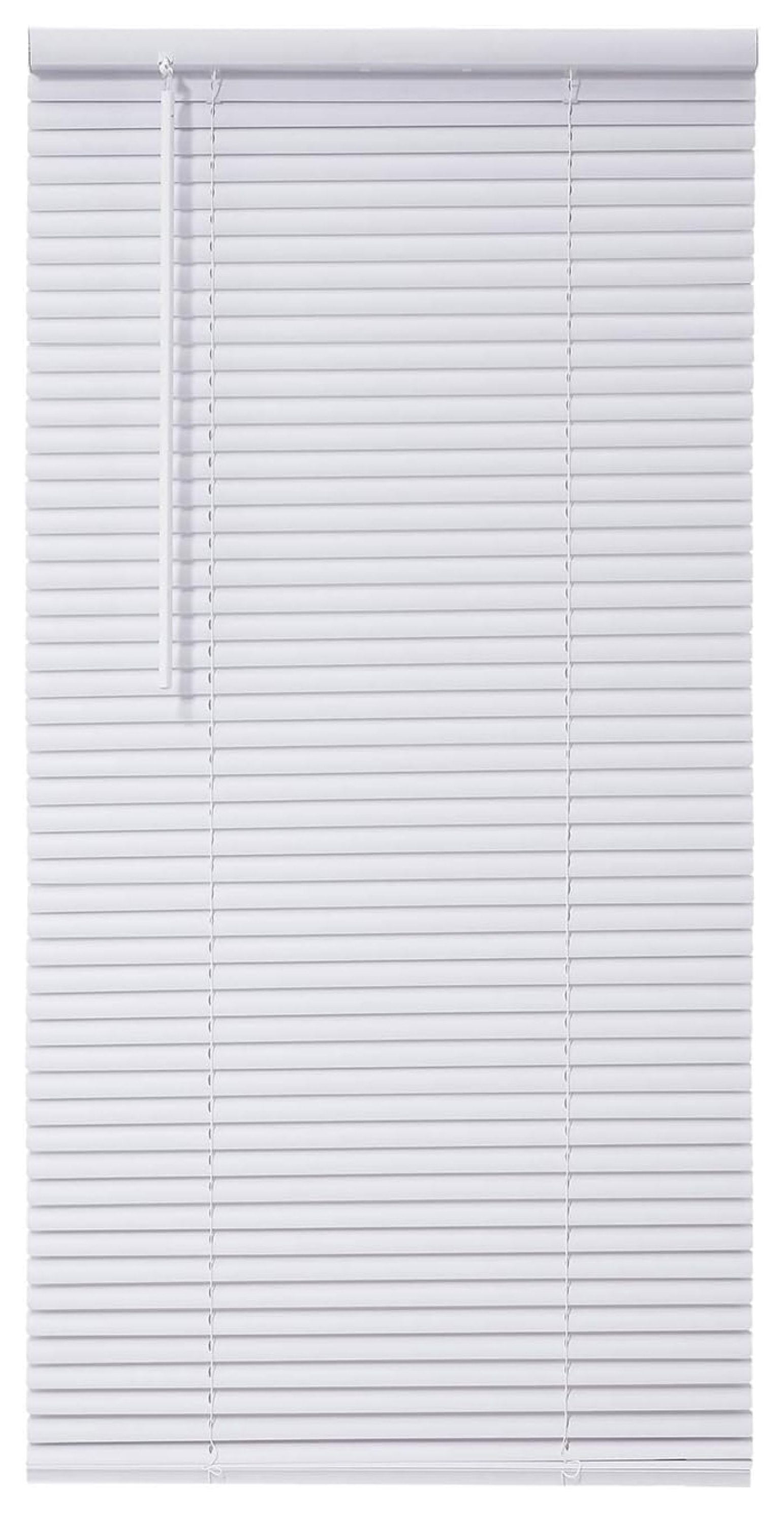 1" Cordless Mini Blind 33"(W) X 36"(L) White, Light Filtering, Cordless ...