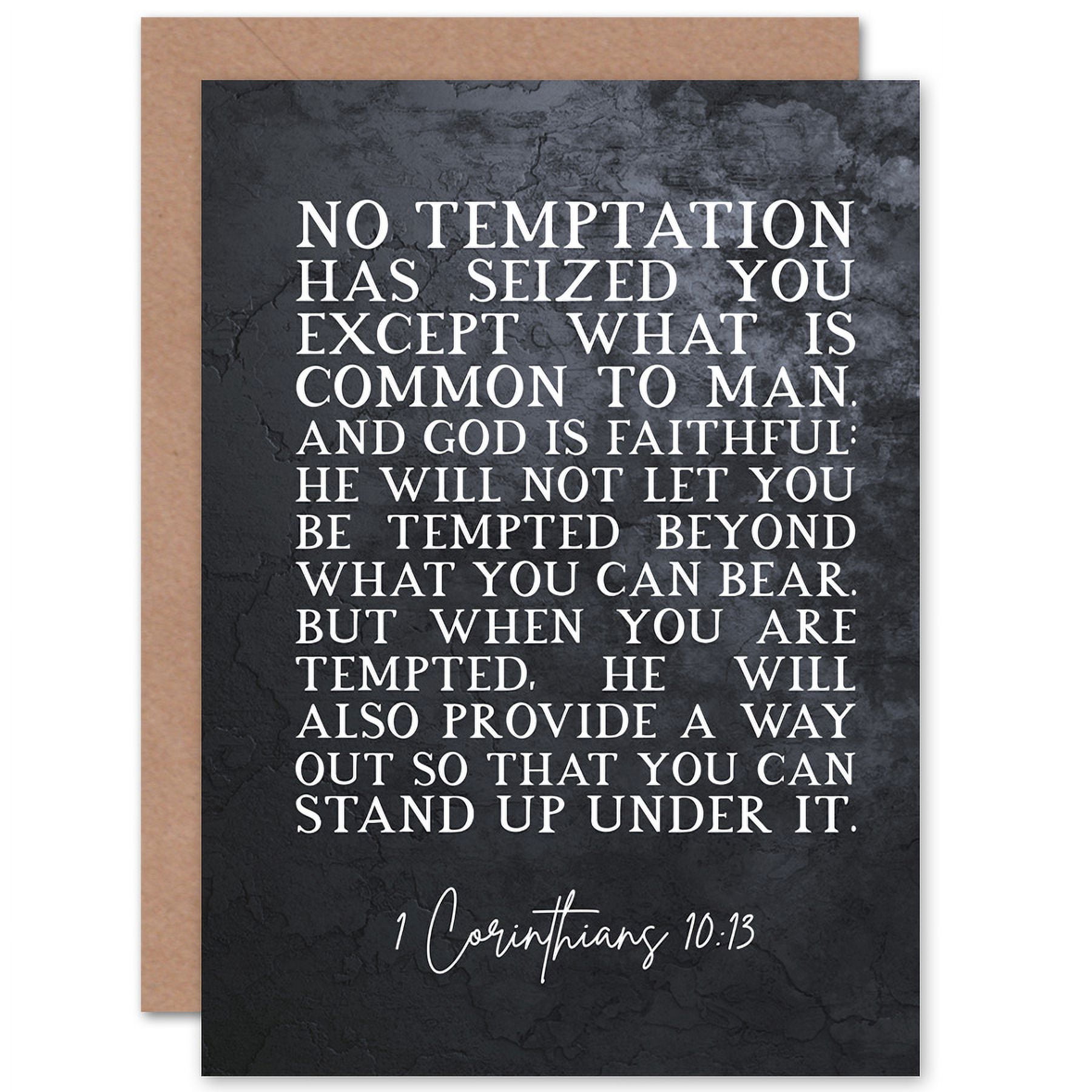 1 Corinthians 10:13 He will Not Let You Be Tempted Christian Bible ...