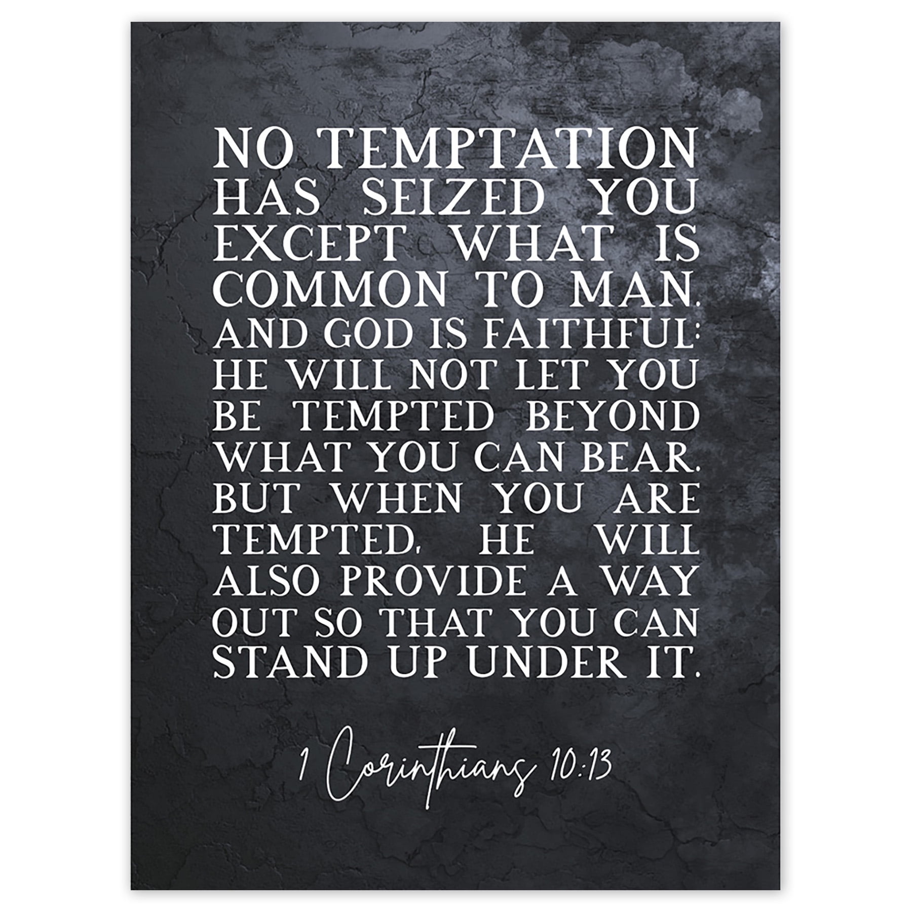 1 Corinthians 10:13 He will Not Let You Be Tempted Christian Bible ...