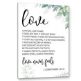 1 Corinthians 13:4-8 Love Is Patient Love Is Kind Scripture Canvas Wall ...