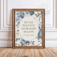 1 Corinthians 16:14 Love Scripture Wall Art, Unframed Paper Poster ...
