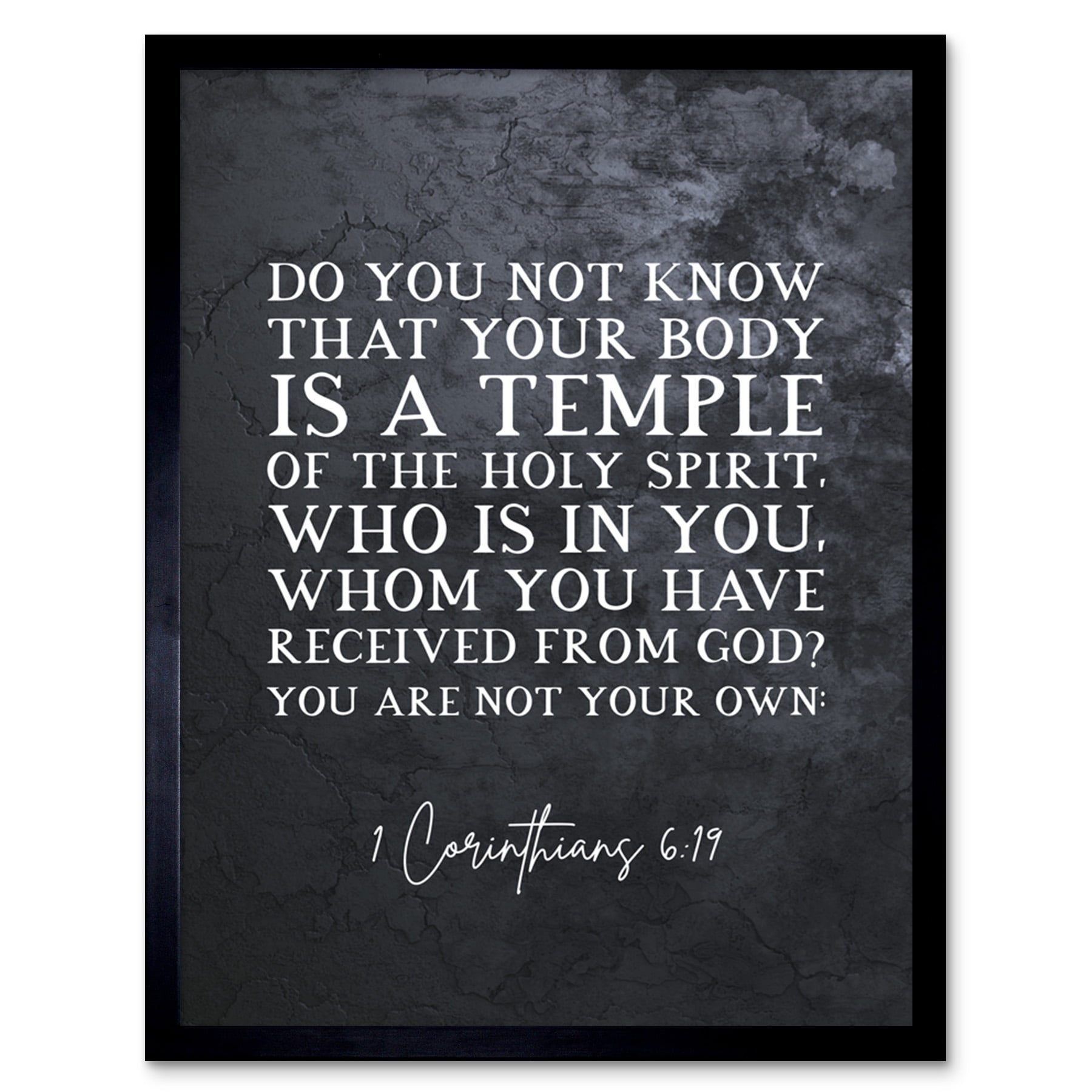 1 Corinthians 6:19 Your Body is a Temple of the Holy Spirit Christian ...