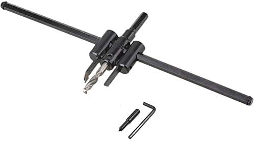 1 Count Adjustable Wood Circle Hole Saw Drill Bit - 30mm to 300mm ...