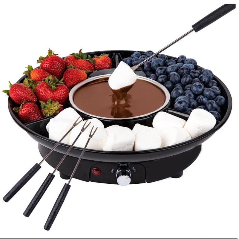 1 Count Chocolate Fondue Set with Heating Function - Ideal for Home ...