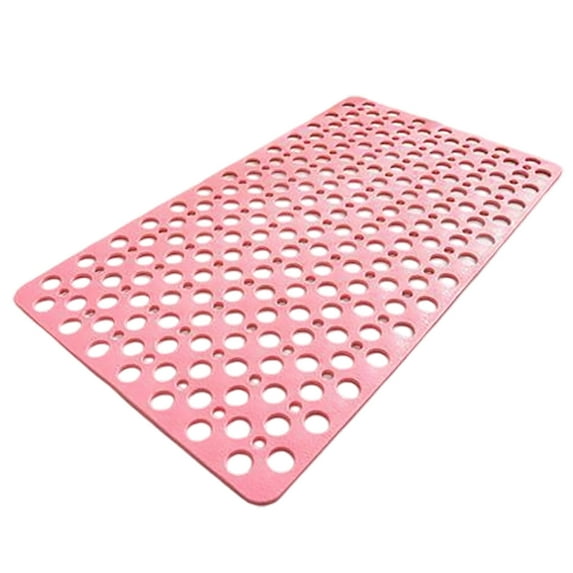 1 Count Soft Pink Bathtub Mat, 27.6x15.0 Inch TPE Construction, Non ...