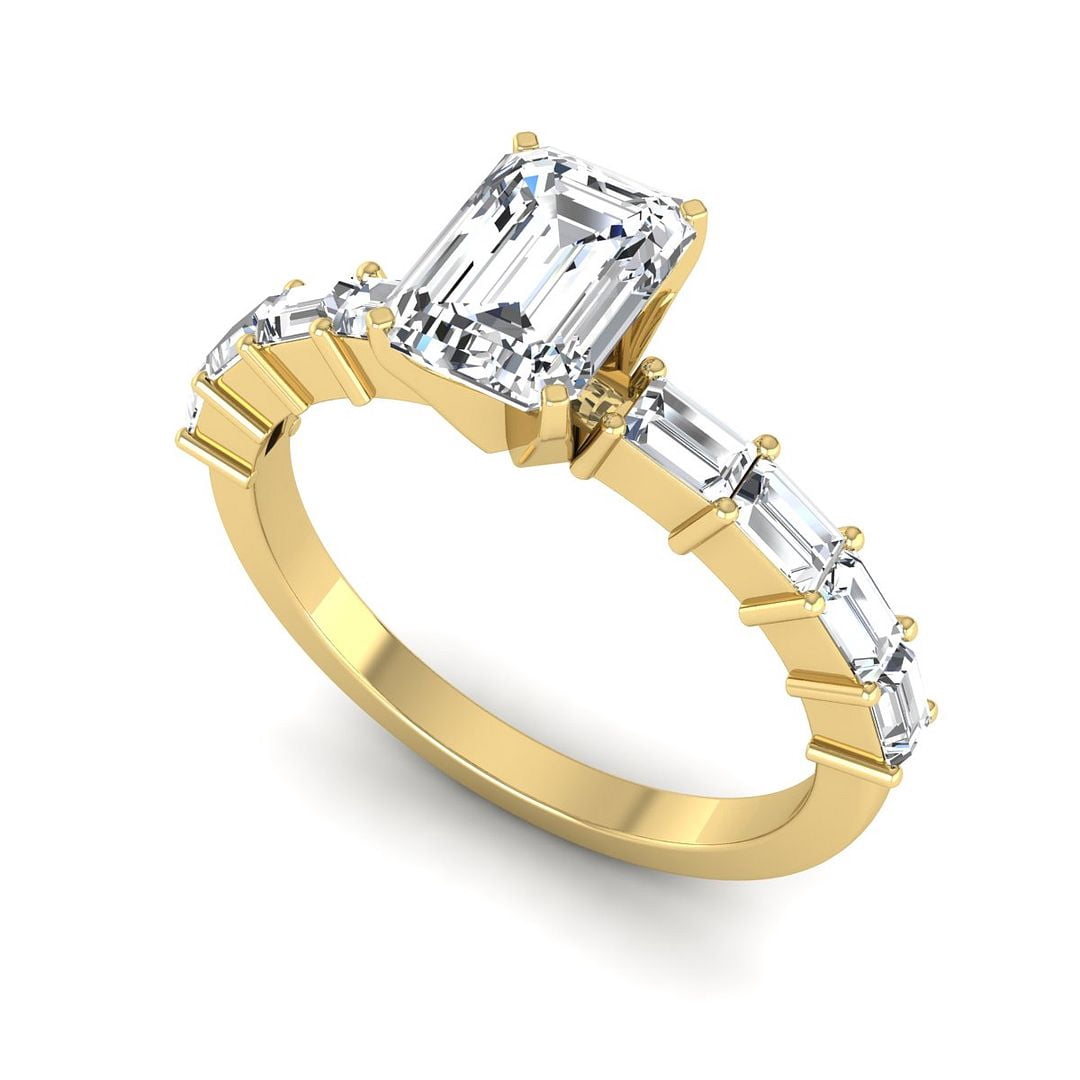1 Ct Lab Grown Diamond Engagement Ring for Women, IGI Certified F Color ...