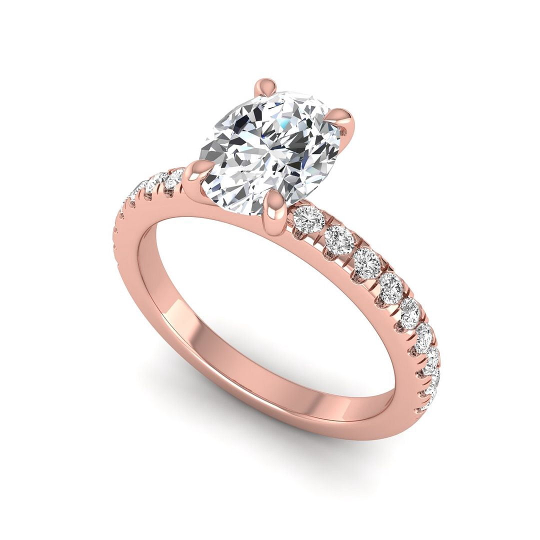 1 Ct Lab Grown Diamond Engagement Ring for Women, IGI Certified F Color ...