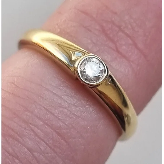 1 Ct Round Cut Simulated Diamond Women Solitaire Wedding Ring 14K ...