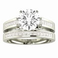 1 Ctw Round Channel Princess Cut Platinum Diamond Engagement Ring ...
