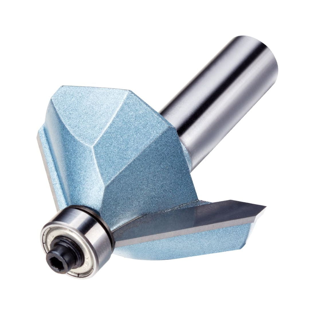 1" Cutting Length 1/2" Round Shank Tungsten Carbide 45 Degree Angle ...