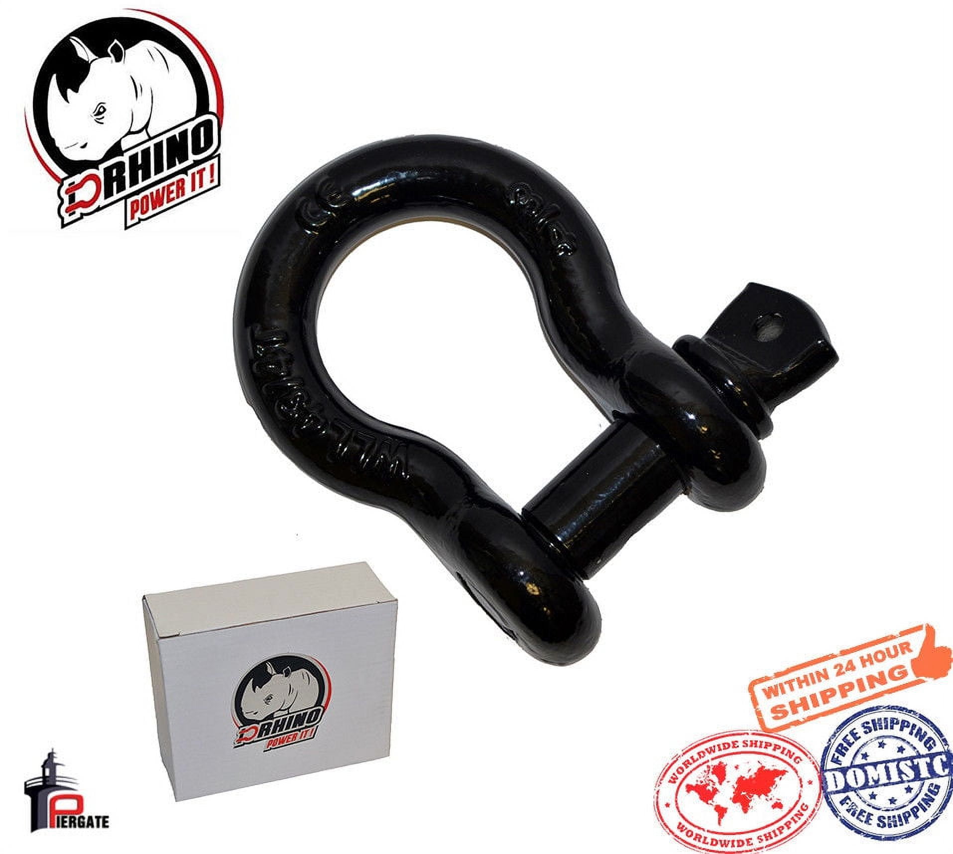 (1) D-Rhino 3/4" D-Ring Shackles JEEP OFF ROAD Towing Chain Bow Buckle ...