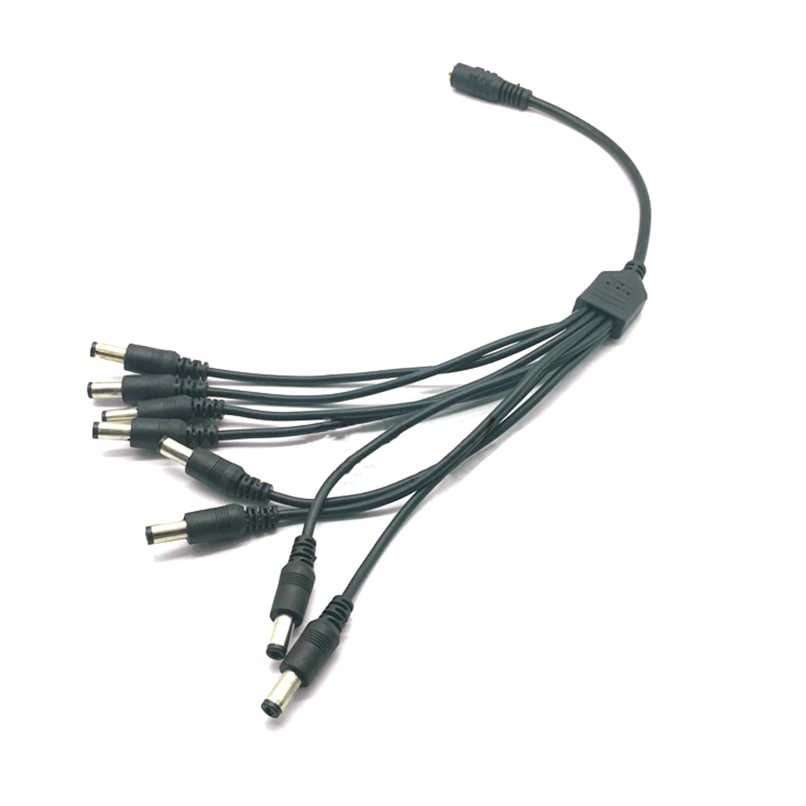 1 DC Female to 8 Male Power Splitter Cable for Multiple Camera Powering ...