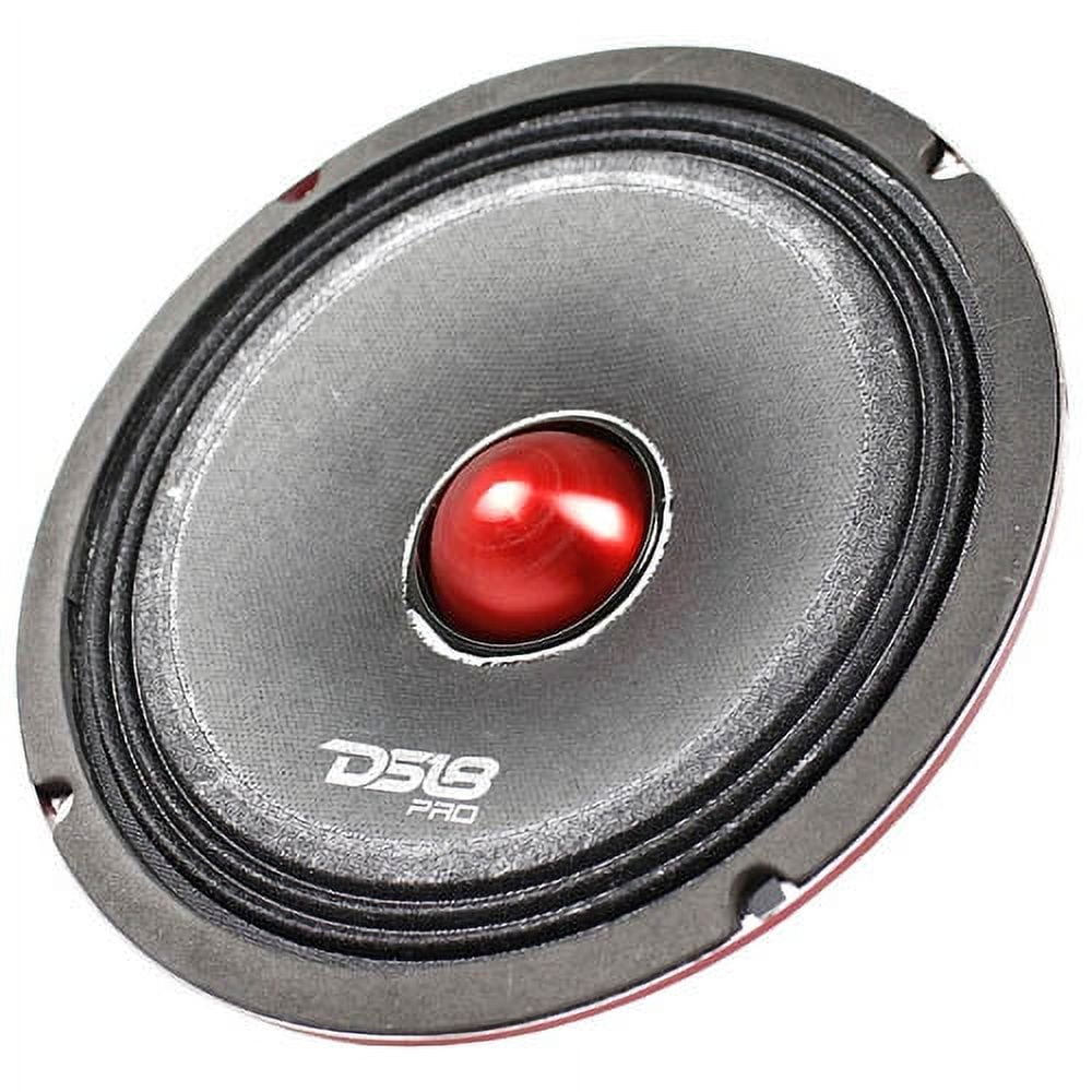 1 DS18 PRO-X6.4BMSL 400W Max 6.5" Slim Midrange Speaker and Bullet 4 ...