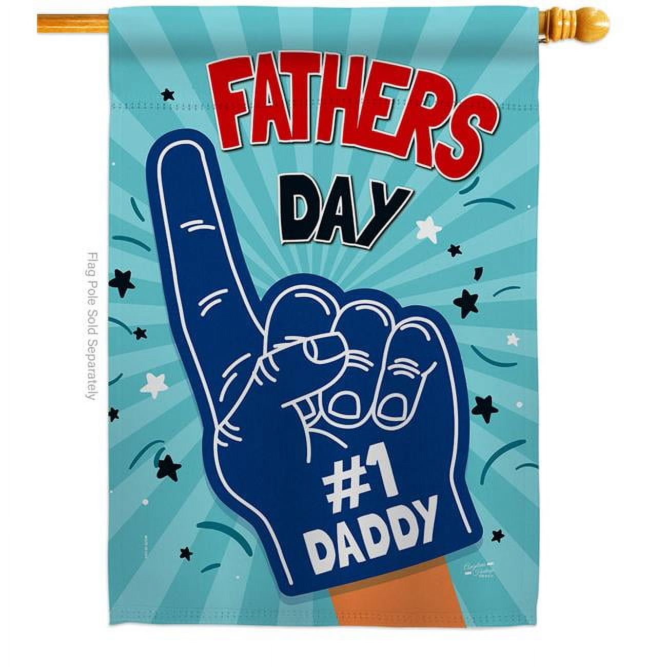 1 Daddy Family Father Day 28 x 40 in. Double-Sided Decorative Vertical ...