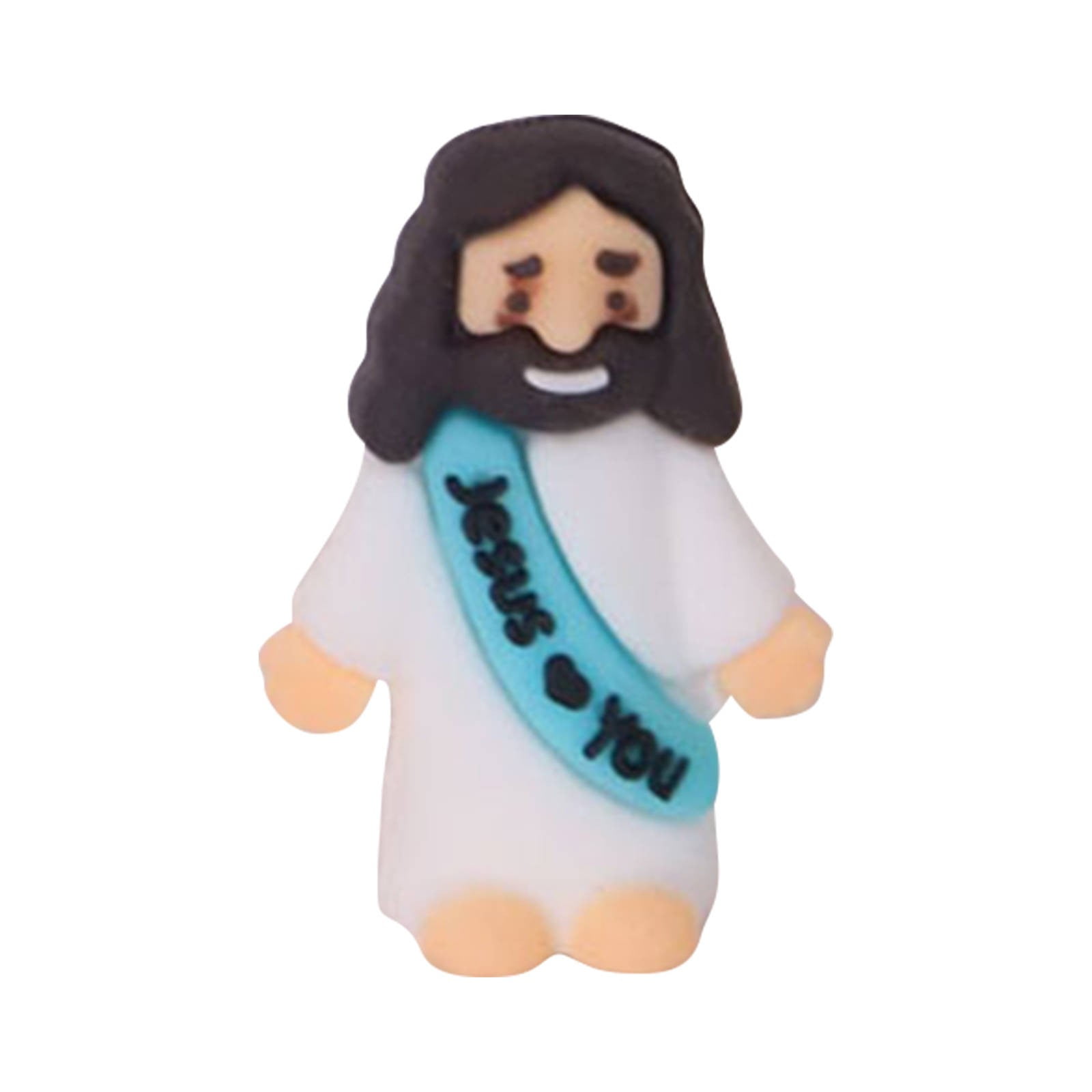 1*Decoration-Jesus Resin Mini Figurine Light Blue By Shiogb-Little ...