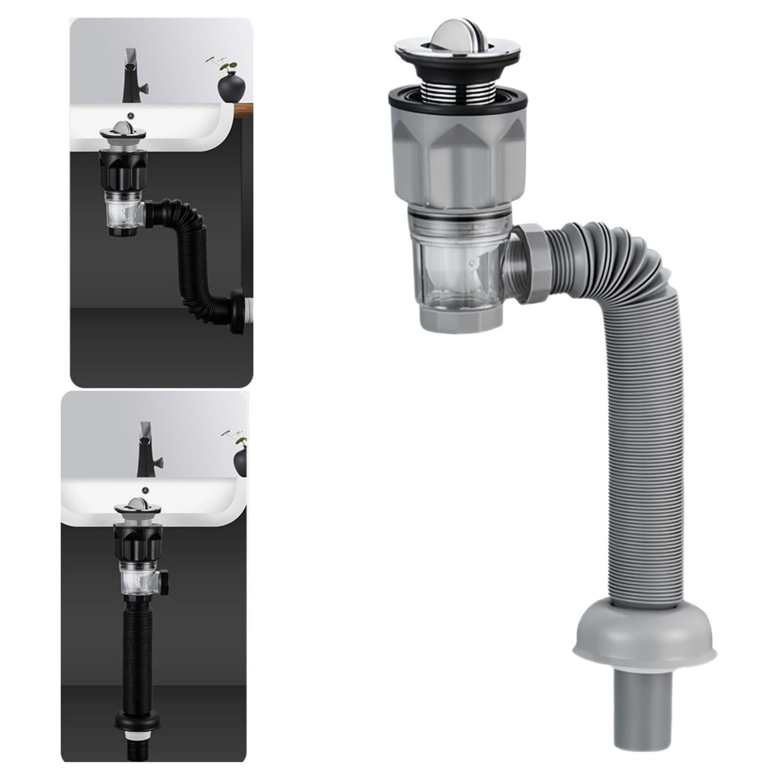 1*Deodorant Drainer 2*Waterproof Tape 1*Floor Drain Drain Pipe Kit ...