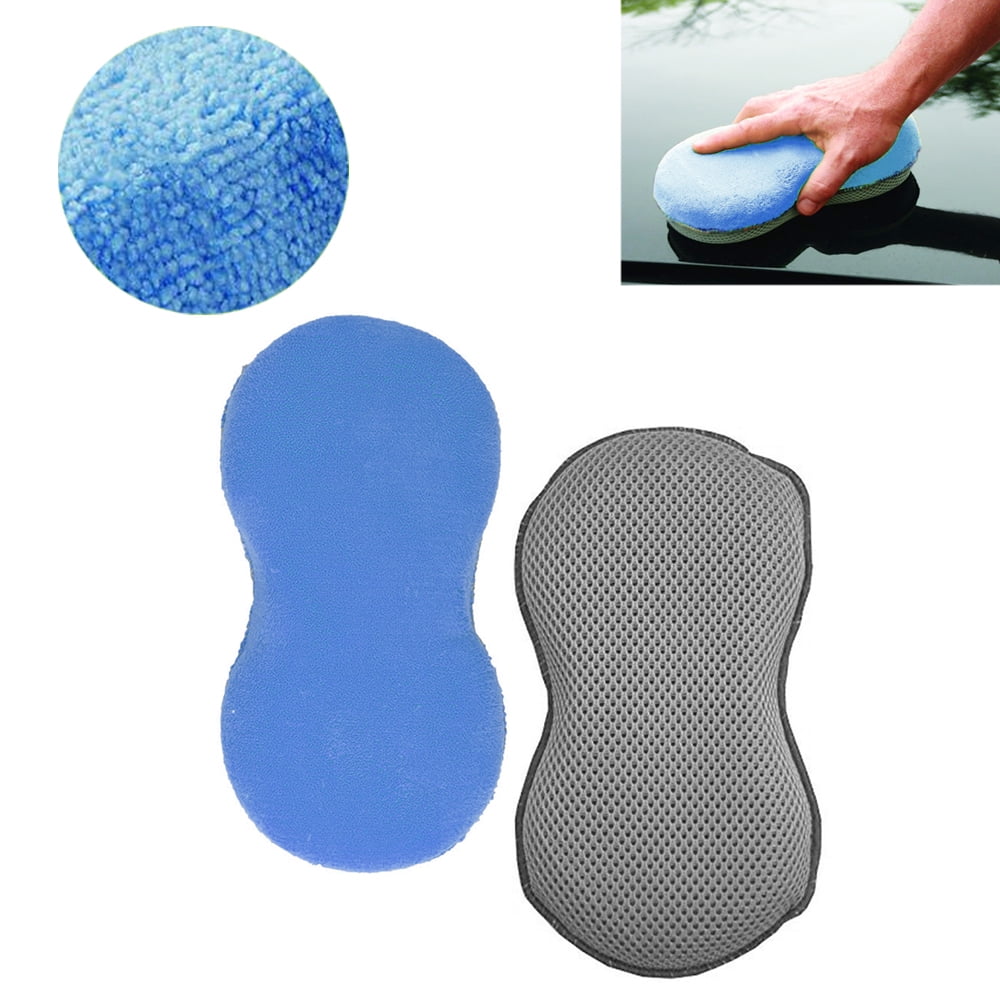 1 Detail Microfiber Sponge Wash Scrub Car Vehicle Care Washing Pad ...