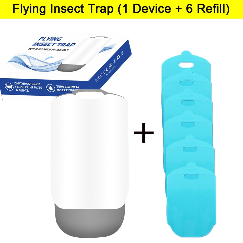 (1 Device + 6 Refill) Flying Insect Fly Trap Refill Cartridges for ...