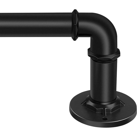 1” Diameter 30-120 Inch Wrap Around Curtain Rod for 30-114 Windows ...