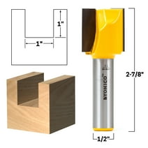Yonico Large Rabbet Router Bit Set - 1" Height - 1/2" Shank - 14706 ...