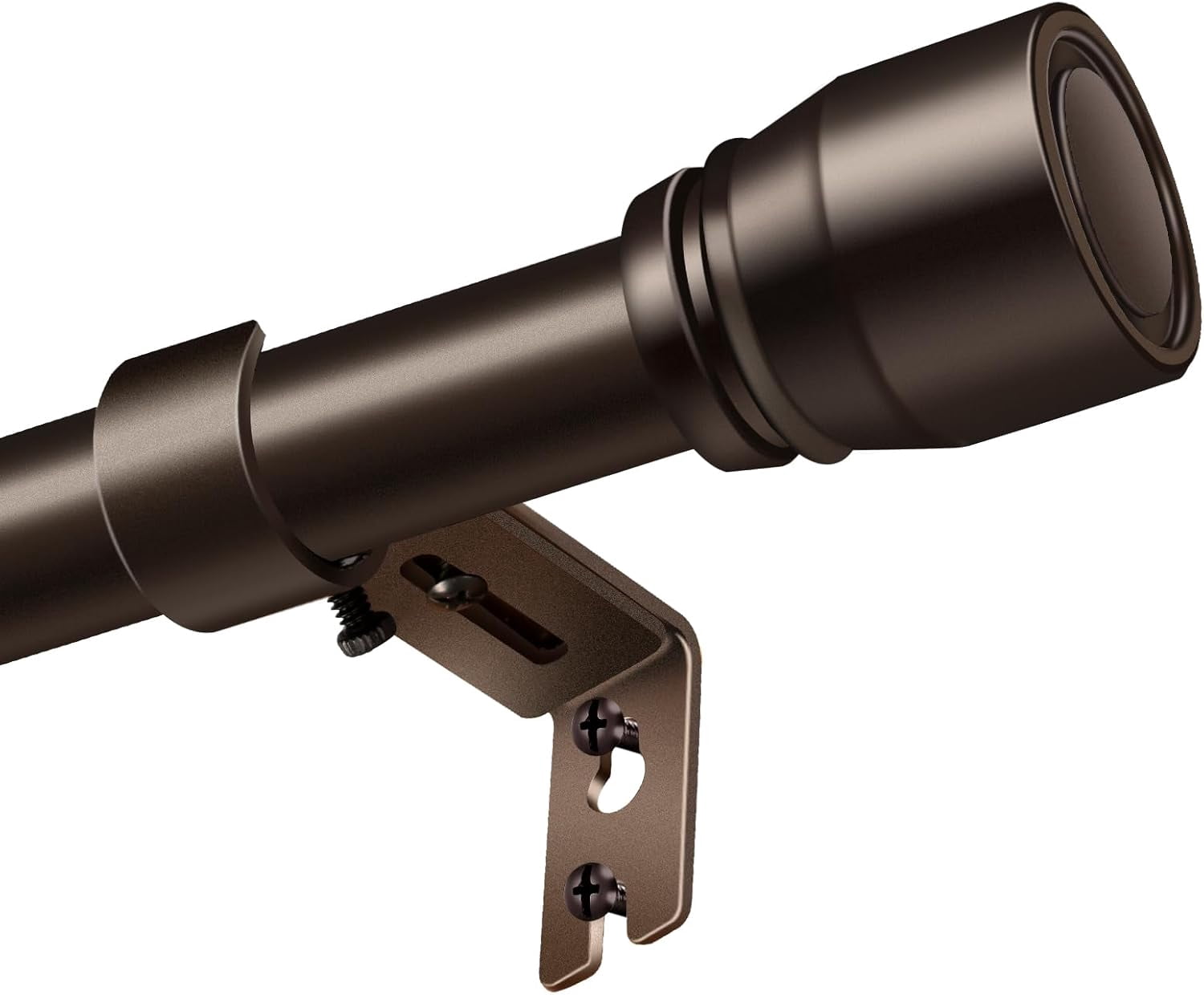 1” Diameter brown curtain rod Itself is 30 to 60 inch. 1 Pack Fits 30 ...