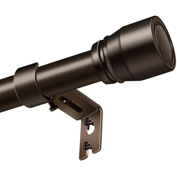 1” Diameter brown curtain rod Itself is 30 to 90 inch. 1 Pack Fits 30 ...