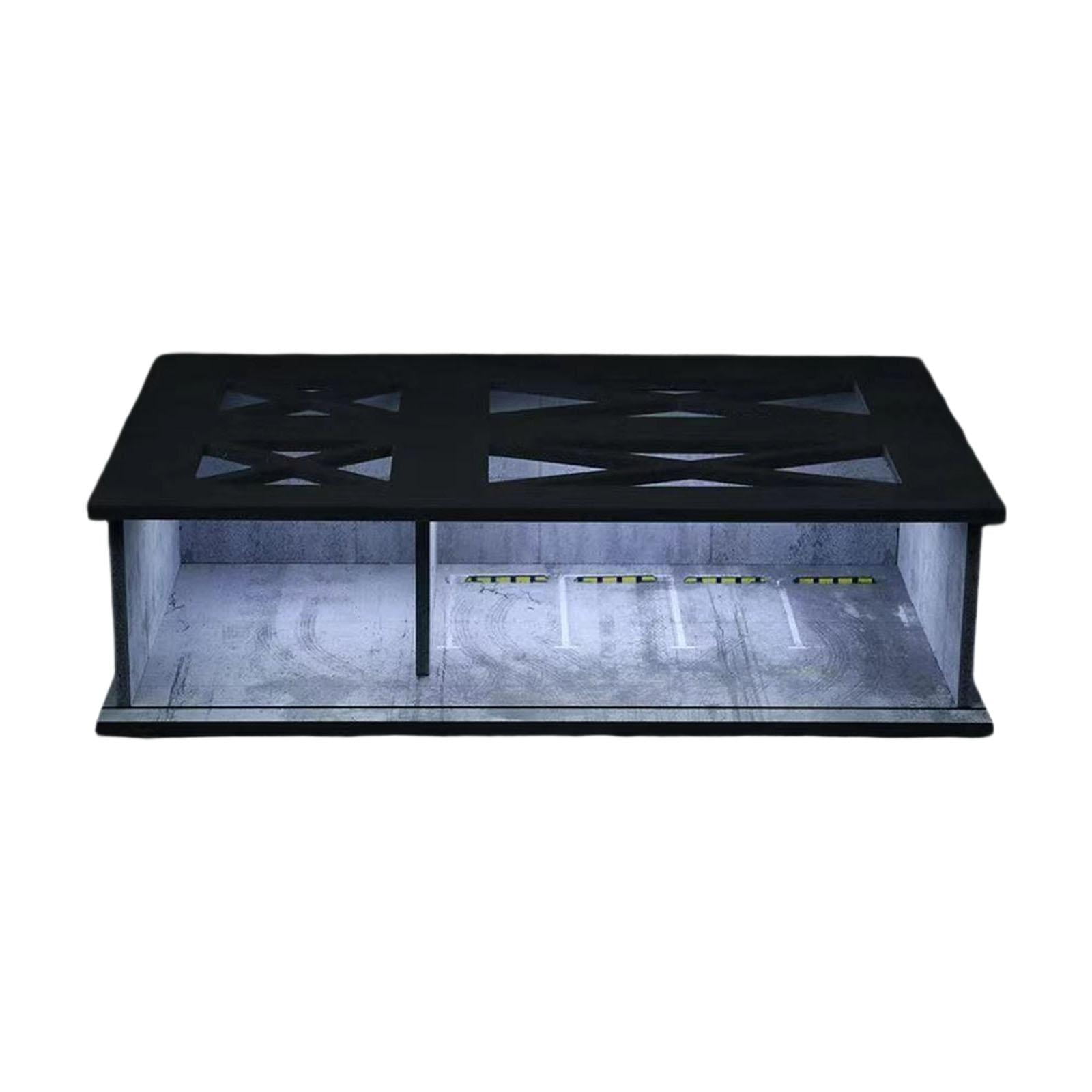 1 Diecast Car Display Cabinet Simulation Parking Lot Display Case ...