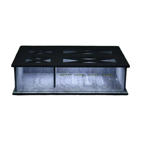 1 Diecast Car Display Cabinet Simulation Parking Lot Display Case ...