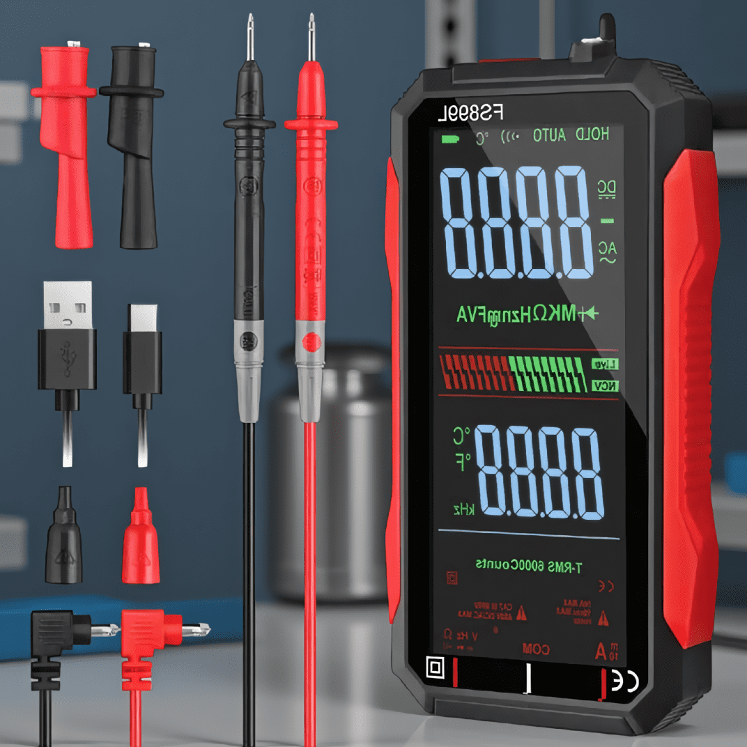 1 Digital Multimeter 6000 Counts True RMS Auto-Ranging, 4.8-Inch Color ...