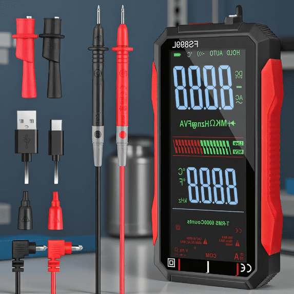 1 Digital Multimeter 6000 Counts True RMS Auto-Ranging, 4.8-Inch Color ...