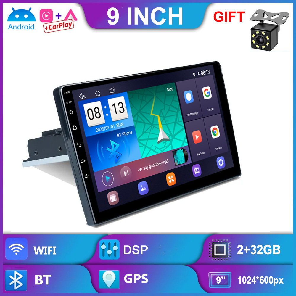 1 Din 2+32GB Android Car Radio Multimedia Video Player Universal Stereo ...