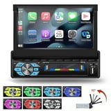 1 Din 7 Inch Car Stereo Radio with Wireless Apple Carplay Android Auto ...