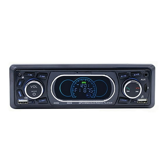 1 Din Car Radio USB AUX FM MP3 Player 12V Remote Control Stereo ...