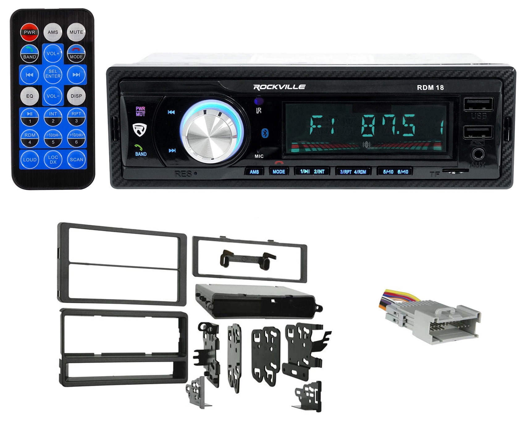 1-Din Digital Media Bluetooth AM/FM/MP3 USB/SD Receiver For 03-04 ...