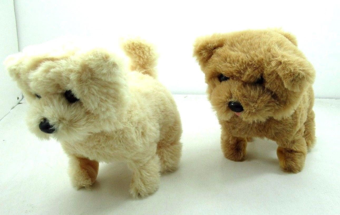 1 Dog Walking, Moving, Barking, Tail Wagging Plush Baby Mini Puppy dog ...