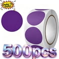Under 1$ Dollar 500 Pcs 1 Inch Round Color Dot Stickers, Self‑Adhesive ...