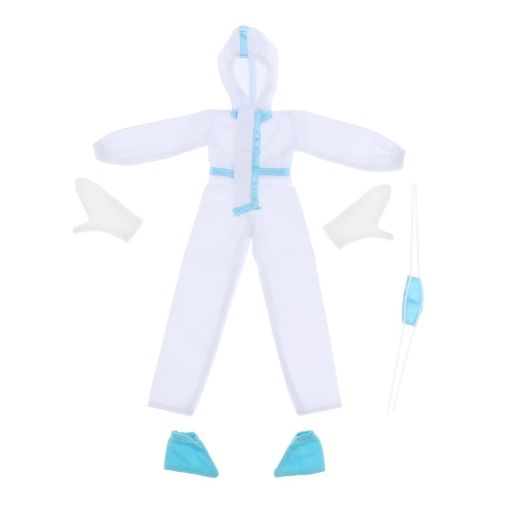 1/ Dolls Cloth Protective Hooded Suit Overalls Work Gowns And ...