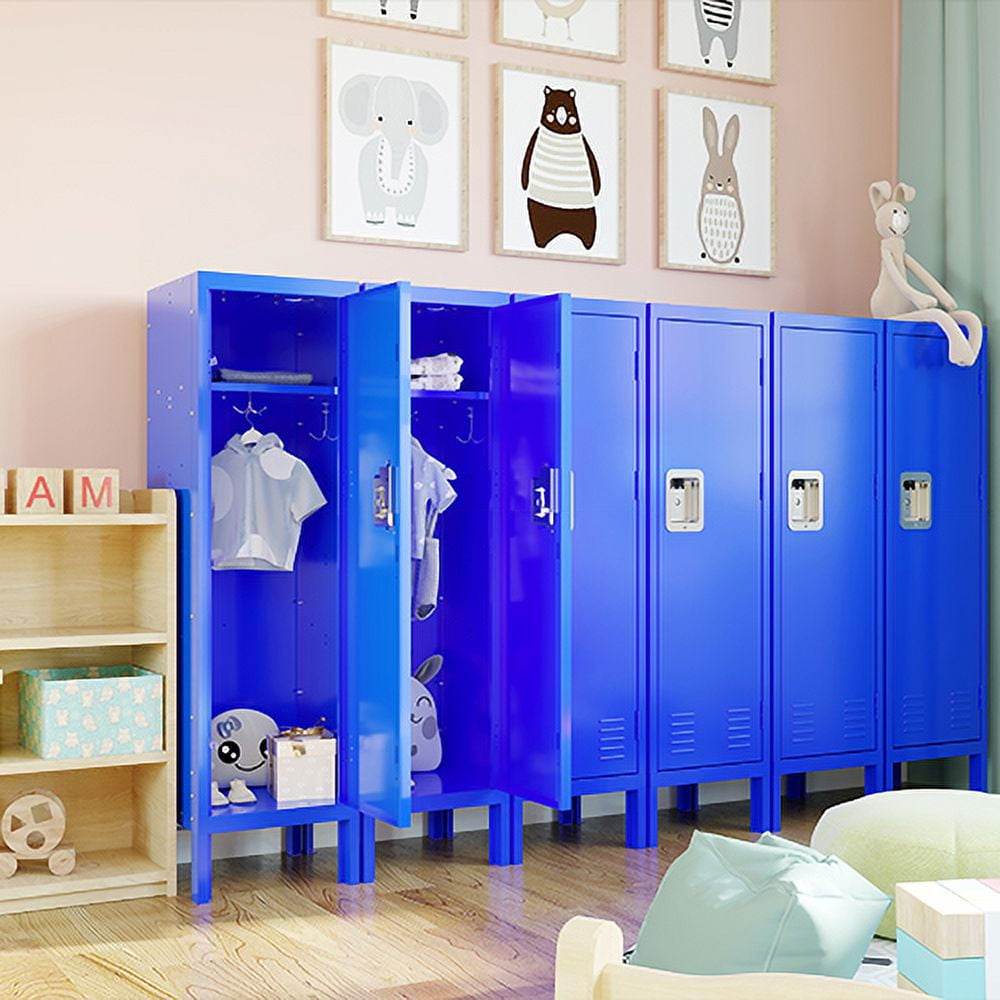 1 Door Tall Single Metal Locker-Retro Style Storage Cabinet--Industrial ...