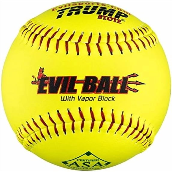 1 Dozen ASA Evil Ball 12" Softballs 52 COR 300 Compression 12 Balls (MP ...