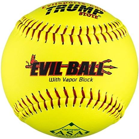 1 Dozen ASA Evil Ball 12" Softballs 52 COR 300 Compression 12 Balls (MP ...