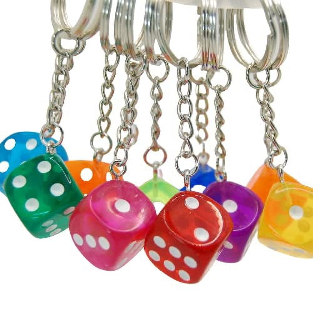 1 Dozen Bunco Dice MMF7 Key Chains - Perfect for Bunco Night Gifts ...